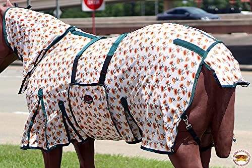 HILASON 78 Inches Horse Fly Sheet Ultra Violet Rays Protect Mesh Bug Mosquito Summer Spring | Fly Sheet | Horse Turnout Sheet | Fly Sheet for Horses | Bug and Mosquito Protection | Fly Sheet for Horse