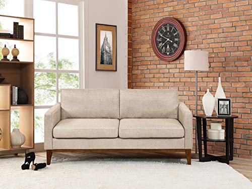 LifeStyle Solutions Derry Sofa, 70.4" W x 29.9" D x 32.7" H, Beige