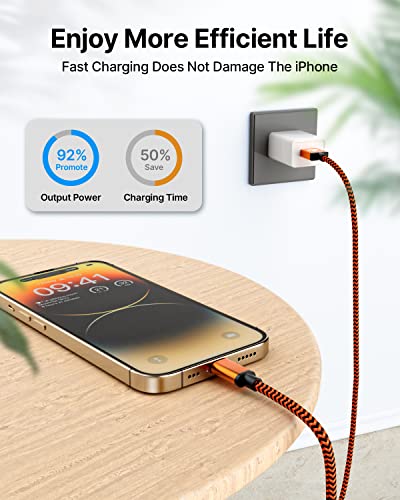 iPhone Charger Cord 3ft 3Pack MFi Certified Lightning Cable Fast Charging Nylon Braided Phone Charger Cable Compatible with iPhone 14 13 Pro 12 Pro 11 Pro Xs Max Xr 8 7Plus SE