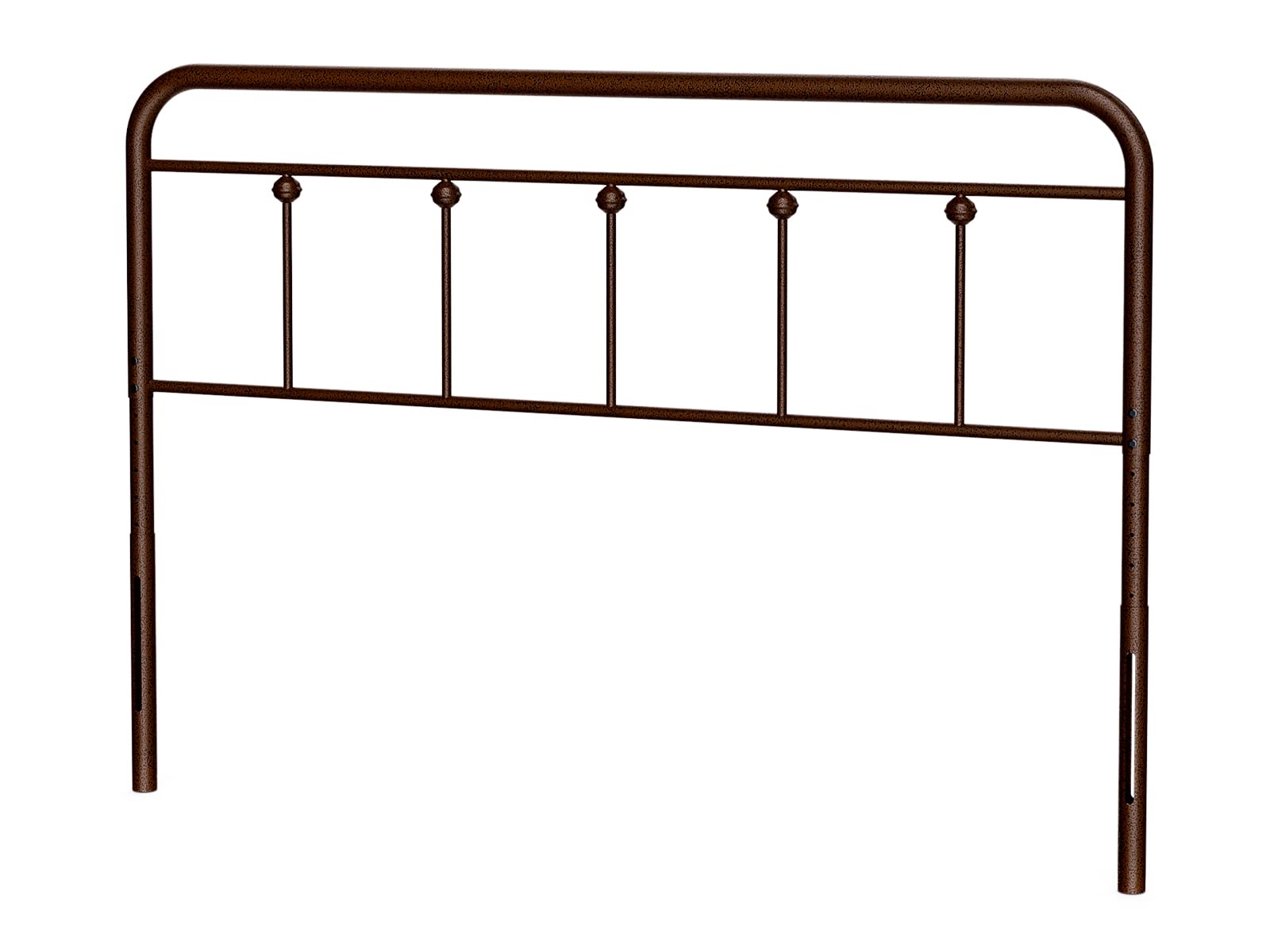 IKIFLY Metal Queen Size Headboard, Adjustable Height, Farmhouse Victorian Style, Easy Assembly, Steel Headboard Only for Bedroom, Brown/Queen