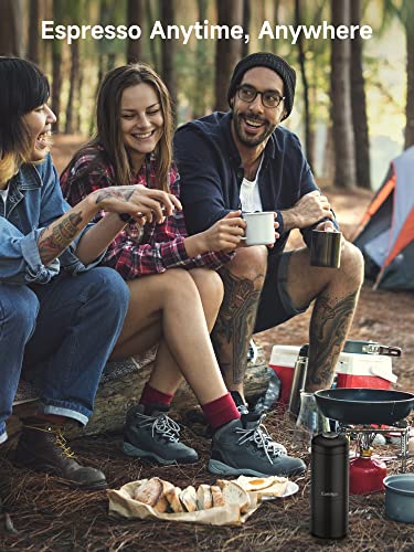 Eastsign Manual Espresso, Portable Espresso Machine, Compatible Ground Coffee, Hand Coffee Maker, Travel Gadgets, Manually Operated, Perfect for Camping, Hiking…