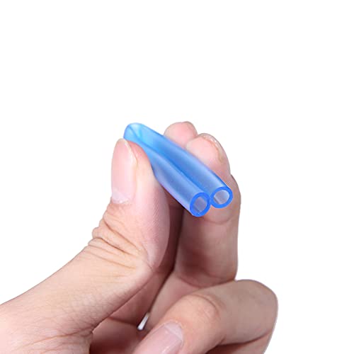 ALEGI Aquariums Blue Standard 3/16" Flexible Airline Tubing Blue for Fish Tank, Terrariums and Hydroponics (25 Ft. 2pcs)