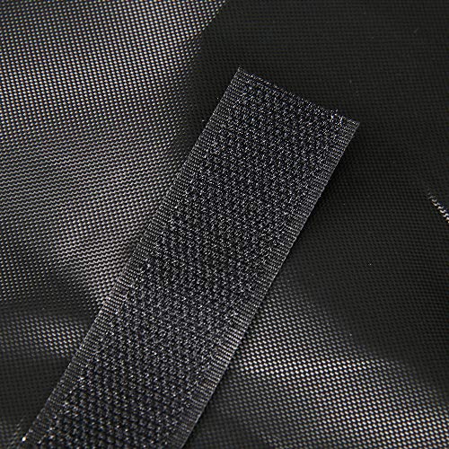J&C Heavy Duty 420D Double Decker Rabbit Hutch Cover Windproof Waterproof Black Covers for Winter Rectangular Outdoor Bunny Cage Cover for Guinea Pig Cage (No Hutch (48x20x41 in)