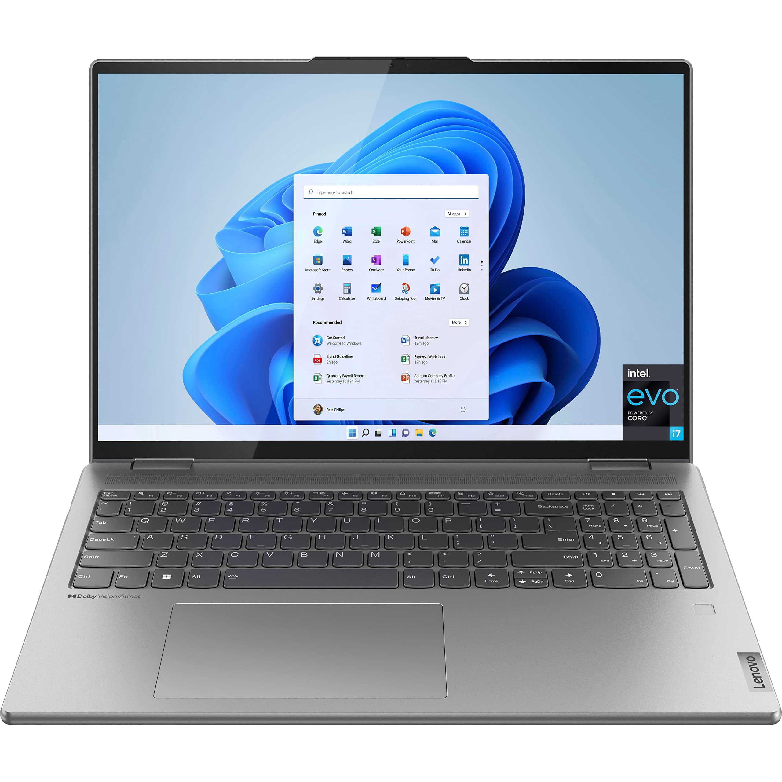 Lenovo 2023 Yoga 7i 2-in-1 Laptop, 16" 2.5K 400nits, 12th Gen Intel 12 Cores i7-1260P, 16GB LPDDR5 RAM, 1TB PCIe SSD, WiFi 6, BT 5.1, Backlit KB, Fingerprint Reader, Windows 11, BROAG Extension Cable