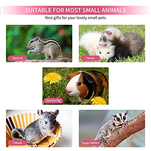 Skyeasure Small Animal Hammock, Pet Hanging Hammock, Pet Guinea Pig Rat Cage Hammock Soft Bunkbed Hanging Bed Napping Bed Sleep Nap Sack for Ferret Hamster Chinchilla Squirrel