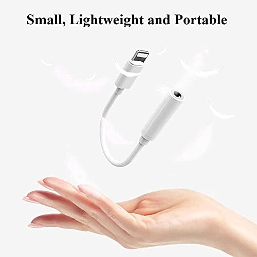 Apple MFi Certified 3 Pack Lightning to 3.5 mm Headphone Jack Adapter iPhone 3.5mm Jack Aux Dongle Cable Earphones Headphones Converter Compatible with iPhone 12 12 Pro11 XR XS X 8 7 iPad iPod
