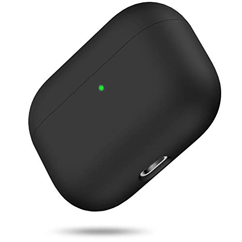 Miracase Liquid Silicone Cases Compatible with iPhone 11 6.1 inch(2019) and Airpods Pro(Black)