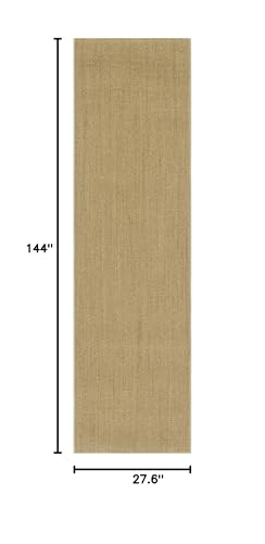 MARTHA STEWART x SAFAVIEH 2'3" x 12' Green MSR9501Y Farmhouse Sisal & Jute Runner Rug