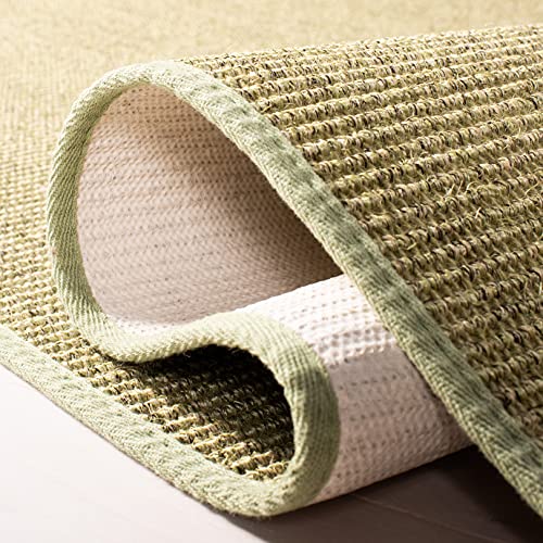 MARTHA STEWART x SAFAVIEH 2'3" x 12' Green MSR9501Y Farmhouse Sisal & Jute Runner Rug