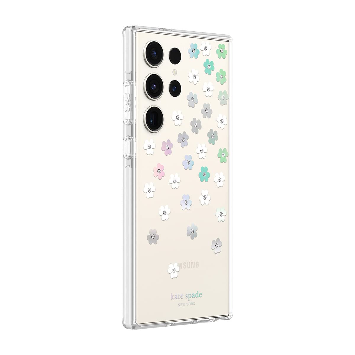 Kate Spade New York Defensive Hardshell Case Compatible with Samsung Galaxy S23 Ultra - Iridescent