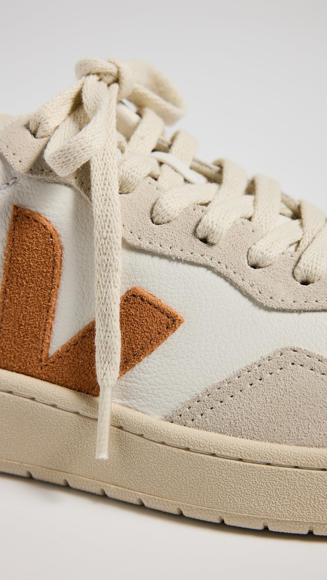 Veja Women's V-90 Sneakers, Extra White Umber, 10 Medium US