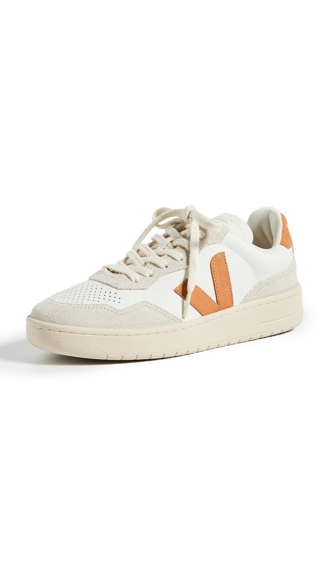 Veja Women's V-90 Sneakers, Extra White Umber, 10 Medium US