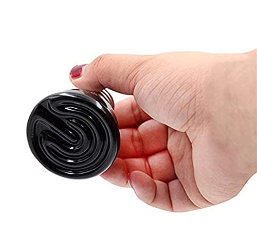 Qixivcom 2-Packs 50W Black Ceramic Heat Lamp Mini Reptile Heat Lamp Bulbs E26/E27 Infrared Reptile Heat Emitter Heater Lamp Bulb No Light Lamps for Lizard Brooder Coop Aquarium Habitat Lizard Turtle