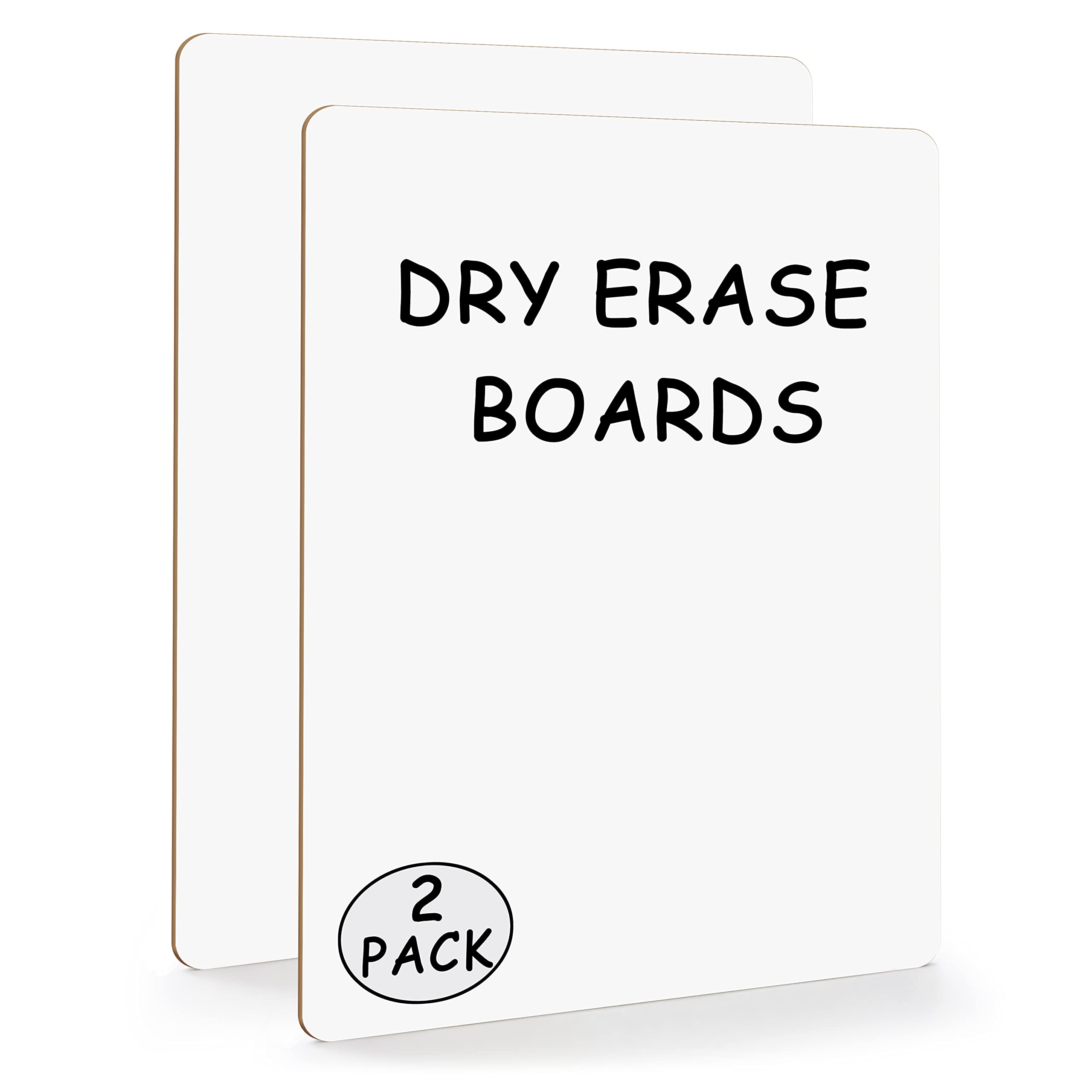 SCRIBBLEDO 2 Pack Small White Board Dry Erase Mini Whiteboard 9x12 Inch Small Dry Erase Board Marker Board Dry Erase Lapboards Handheld Personal White Boards for Students Small Whiteboard