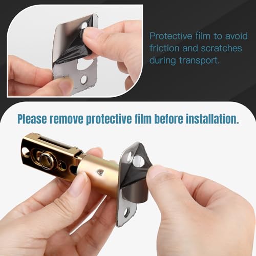 Gaurqiah Passage Door Handle, Passage Function Door Lever,Reversible Door Lever for Hallway or Closet,Satin Nickel Finish