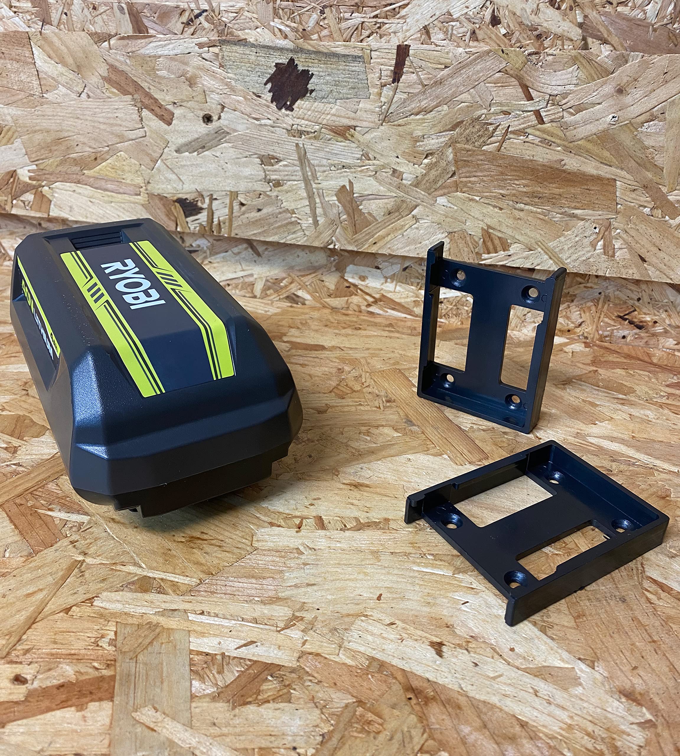 StealthMounts Battery Holder Compatible with Ryobi 40V (4 Pack) - Black | StealthMounts Battery Mounts | Made in the UK