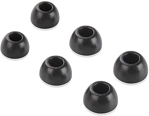 ALXCD Foam Ear Tips Compatible with Echo Buds 2 2nd Gen Earbuds, S/M/L 3 Sizes 3 Pairs Soft Memory Foam Earbud Tips, Replacement for Echo Buds 2, Black S M L