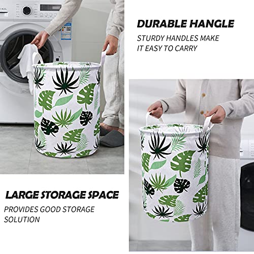 MHB Laundry Basket, Nursery Hamper, Canvas Foldable with Waterproof PE Coating, Large Storage Baskets for Kids Boy and Girl, Office, Bedroom, Clothes, Toys (Bear)