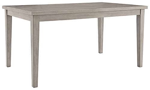 Signature Design by Ashley Parellen Modern Farmhouse Rectangular Dining Room Table, Gray