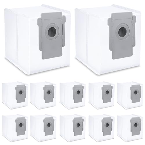 12 Pack Replacement Roomba Vacuum Bags, Compatible with iRobot Roomba i7, i7+, i3, i3+, j7, j7+, i8, i8+, i4, i4+, i6, i6+, i7Plus, s9, s9+, i & s & j Series Automatic Disposal Dust Bags