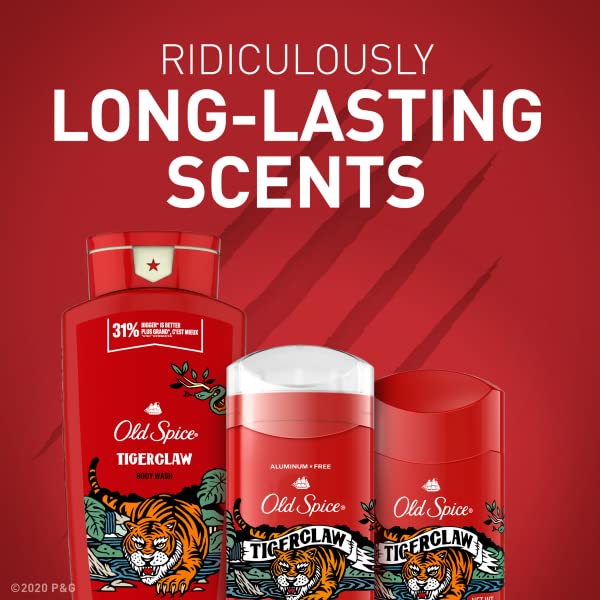 Old Spice Tigerclaw Deodorant for Men, 3 oz (Pack of 3)