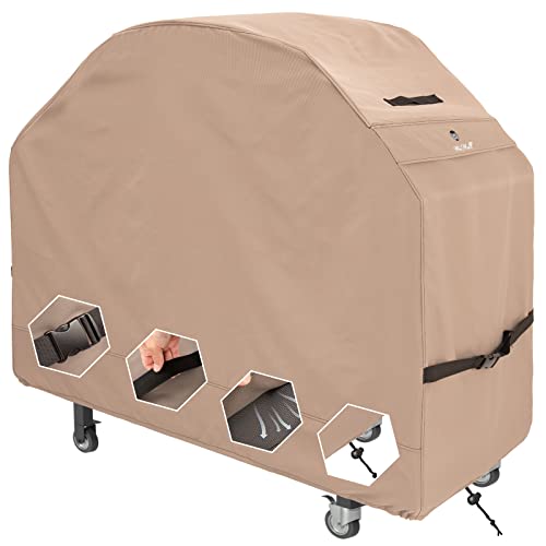 WEIMELL 800D BBQ Grill Cover for Outdoor Grill,58 Inch BBQ Covers Waterproof Heavy Duty,Gas Grill Covers for Outside,Barbeque Grill Cover for Weber,Char-Broil,Genesis,Brinkmann,Dyna-glo Nexgrill
