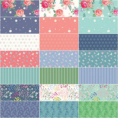 DODI Lee Poulsen Poppy and Posey Rolie Polie 40 2.5-inch Strips Jelly Roll Riley Blake RP-10580-40