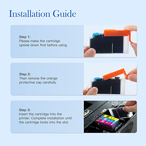 Valuetoner Compatible Ink Cartridge Replacement for HP 564XL 564 XL for Deskjet 3520 3522, Officejet 4620, Photosmart 7510 7520 Printer ( Black, 3-Pack )