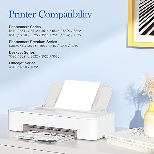 Valuetoner Compatible Ink Cartridge Replacement for HP 564XL 564 XL for Deskjet 3520 3522, Officejet 4620, Photosmart 7510 7520 Printer ( Black, 3-Pack )