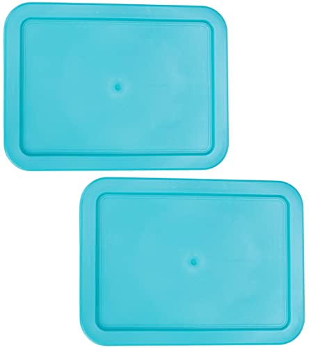 Klareware 11 cup Rectangle Plastic Food Storage Replacement Lids Covers for Klareware and Pyrex 7212-PC Glass Bowls (Container not Included)
