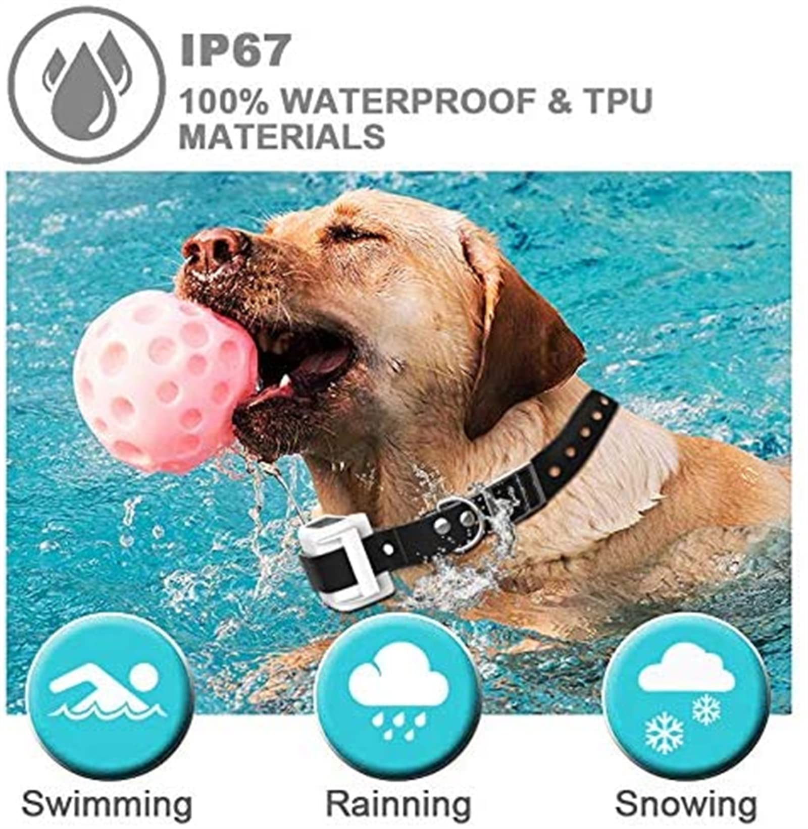 Wireless Dog Fence Electric Pet Containment System Boundary Container,with Waterproof Training Collar Receiver,Adjustable Range 80-1640 ft,Rechargeable,Harmless for Dogs,for All Dogs,for3dogs