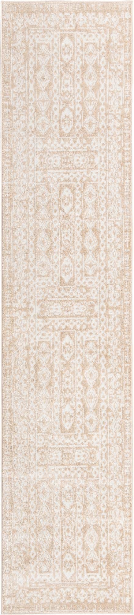 Rugs.com Oxford Collection Rug β 2' 7 x 12' Runner Beige Low Rug Perfect for Hallways, Entryways