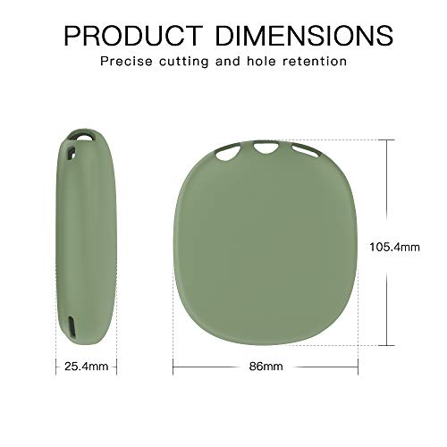 Tucana Silicone Earpads Full Cover Compatible for AirPods Max Headphones, Anti-Scratch Shock Protectors for AirPods Max, Ear Cushions