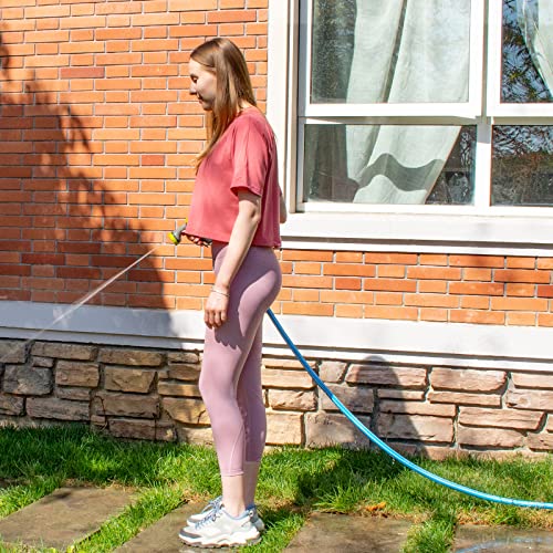 Fevone Leader Hose 3 ft Lead in Short Hose 5/8 Heavy Duty Flexible Drinking Water Hose, Garden hose Extender/Hose Reel Connector, 3/4 Solid Fittings