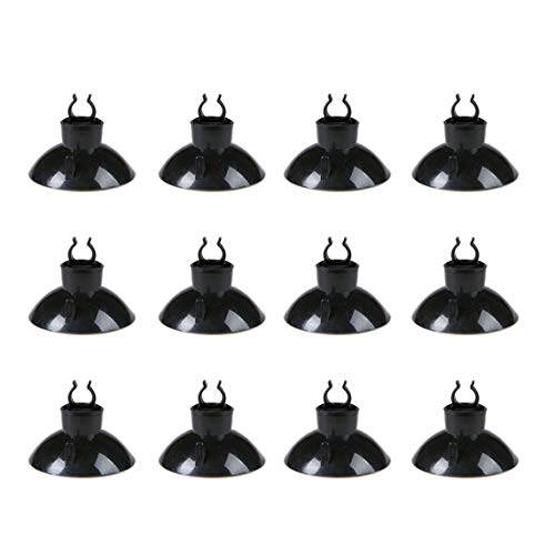 ALEGI 25 Feet 3/16 Inch Standard Aquarium Silicone Airline Tubing with Air Stones, Check Valves, Suction Cups and Connectors for Fish Tank, Hydroponics (Black)