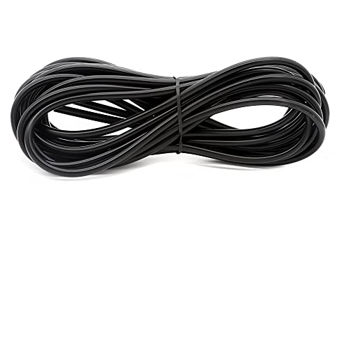 ALEGI 25 Feet 3/16 Inch Standard Aquarium Silicone Airline Tubing with Air Stones, Check Valves, Suction Cups and Connectors for Fish Tank, Hydroponics (Black)