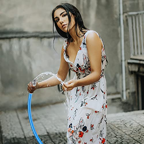 Fevone Leader Hose 3 ft Lead in Short Hose 5/8 Heavy Duty Flexible Drinking Water Hose, Garden hose Extender/Hose Reel Connector, 3/4 Solid Fittings