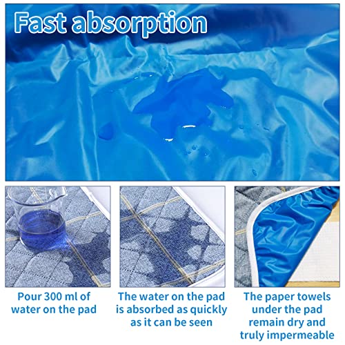 Tfwadmx Guinea Pig Cage Liners Washable Guinea Pig Pee Pads Waterproof Reusable Rabbit Bedding Mat Super Absorbent Pee Pad Anti-Slip Bottom Cage Accessories for Small Animals