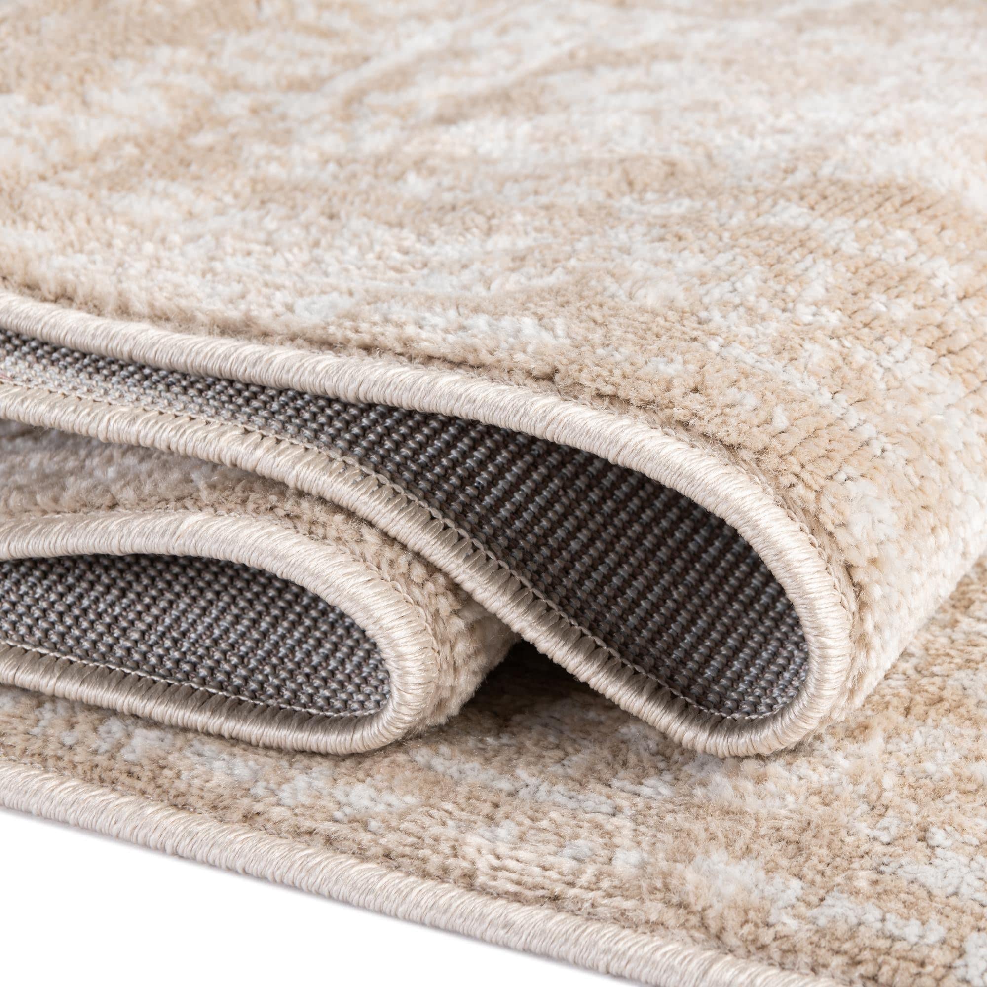 Rugs.com Oxford Collection Rug β 2' 7 x 12' Runner Beige Low Rug Perfect for Hallways, Entryways