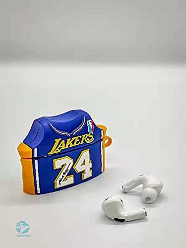 ZHAWK Silicone AirPod Pro Cases | Compatible with AirPods Pro/3 only | 3D Cute Covers | Wireless Charging Case | Best Gifts for Your Loved Ones (Purple Laker)