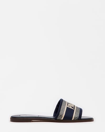 Steve Madden Women's Knox Sandal, Navy Multi, 9