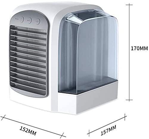 XXY216 Breeze Maxx Air Cooler,Personal Space Mini Evaporative Air Cooler,Portable 3-in-1 Air Cooling Purification Humidifier-for Camping/Home/Office (Grey)