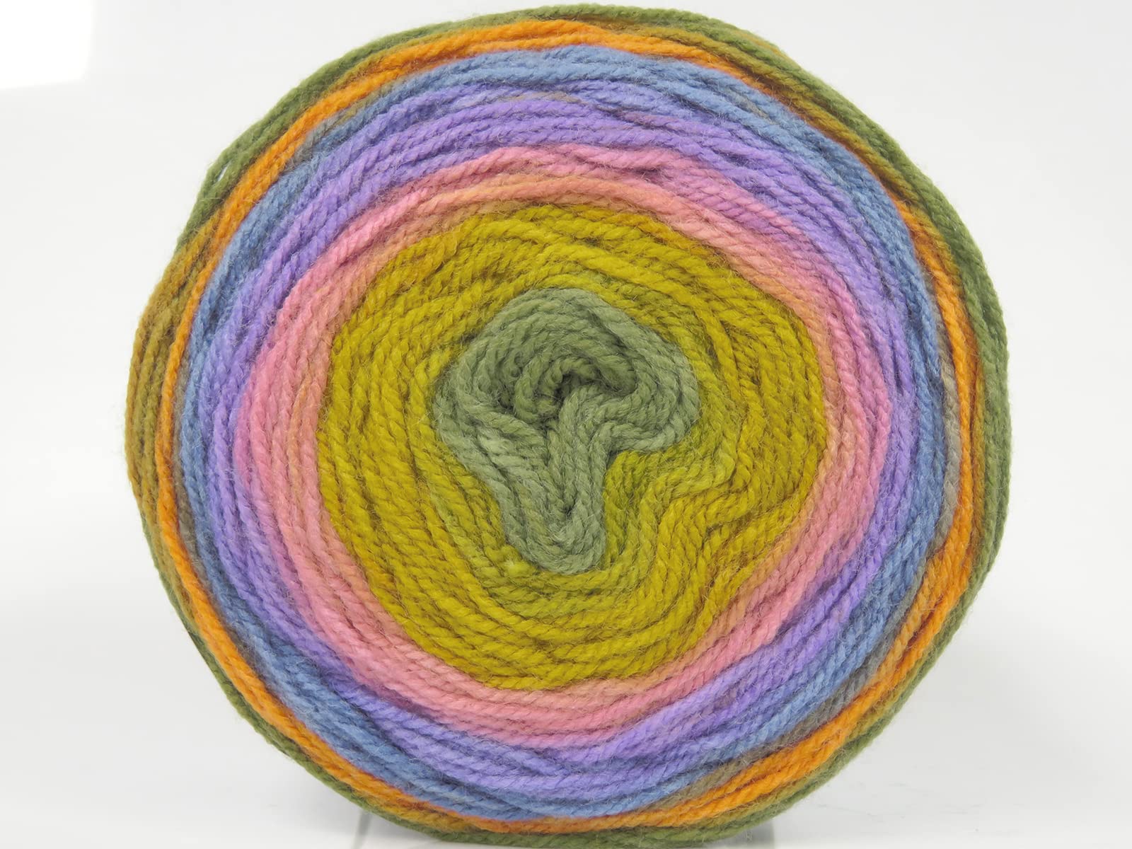 Lot of 2 x 150gr Skeins Ice Yarns Cakes DK Yarn Green Shades Gold Pink Lilac Blue