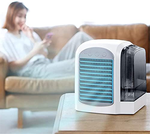 XXY216 Breeze Maxx Air Cooler,Personal Space Mini Evaporative Air Cooler,Portable 3-in-1 Air Cooling Purification Humidifier-for Camping/Home/Office (Grey)