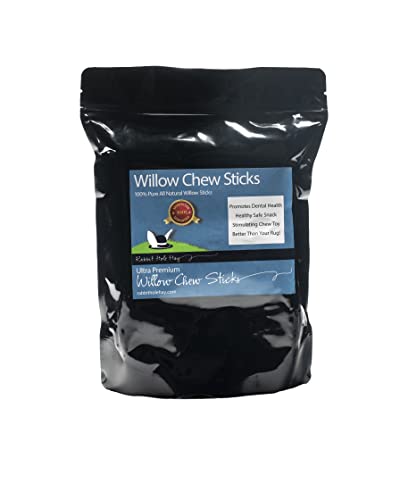Rabbit Hole Hay Ultra Premium, All Natural Willow Chew Sticks for Your Small Pet Rabbit, Chinchilla, or Guinea Pig (Bundle of 125)