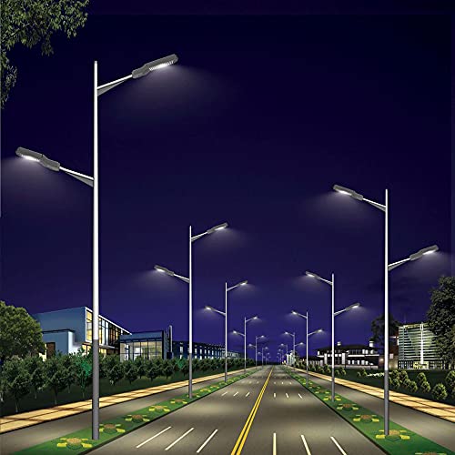 GLW 200W Solar Street Light with Motion Sensor Outdoor Lights 8000LM Dusk to Dawn Solar Flood Lights IP66 Waterproof LED Security Light for Garage,Yard,Parking Lot,Basketball Court and More(2 Pack)
