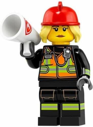 LEGO Series 19 Fire Fighter, Yellow