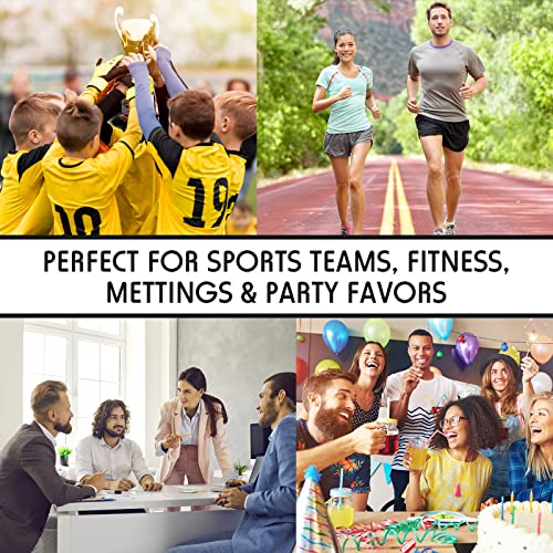 48 Pieces Squeeze Sports Water Bottles 20 oz Reusable Sport Bottle No BPA Plastic with Easy Open Leakproof Push/Pull Spout for Bike, Blank DIY, Black(Black Lid)