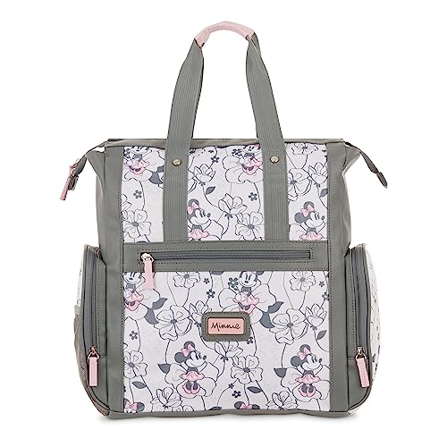 Disney Baby Diaper Bag, Minnie Mouse Convertible Tote/Backpack