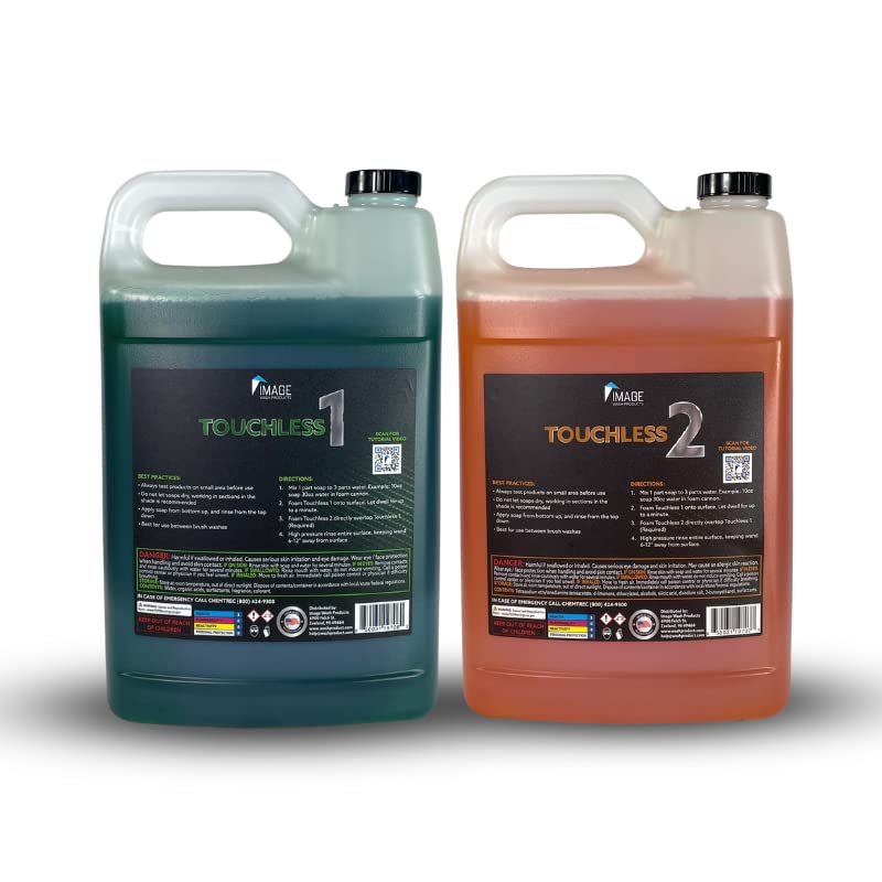 Image Wash Products - Touchless 1 & 2-2 Step Concentrated Truck Wash Soaps - Polished Aluminum & Chrome Safe - Non-Hazmat
- Touchless Car/Truck Wash Soap – Safe and Biodegradable